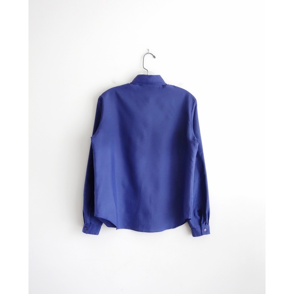Vintage | Tops | Vintage Violet Long Sleeve Button Down Top Fit M ...